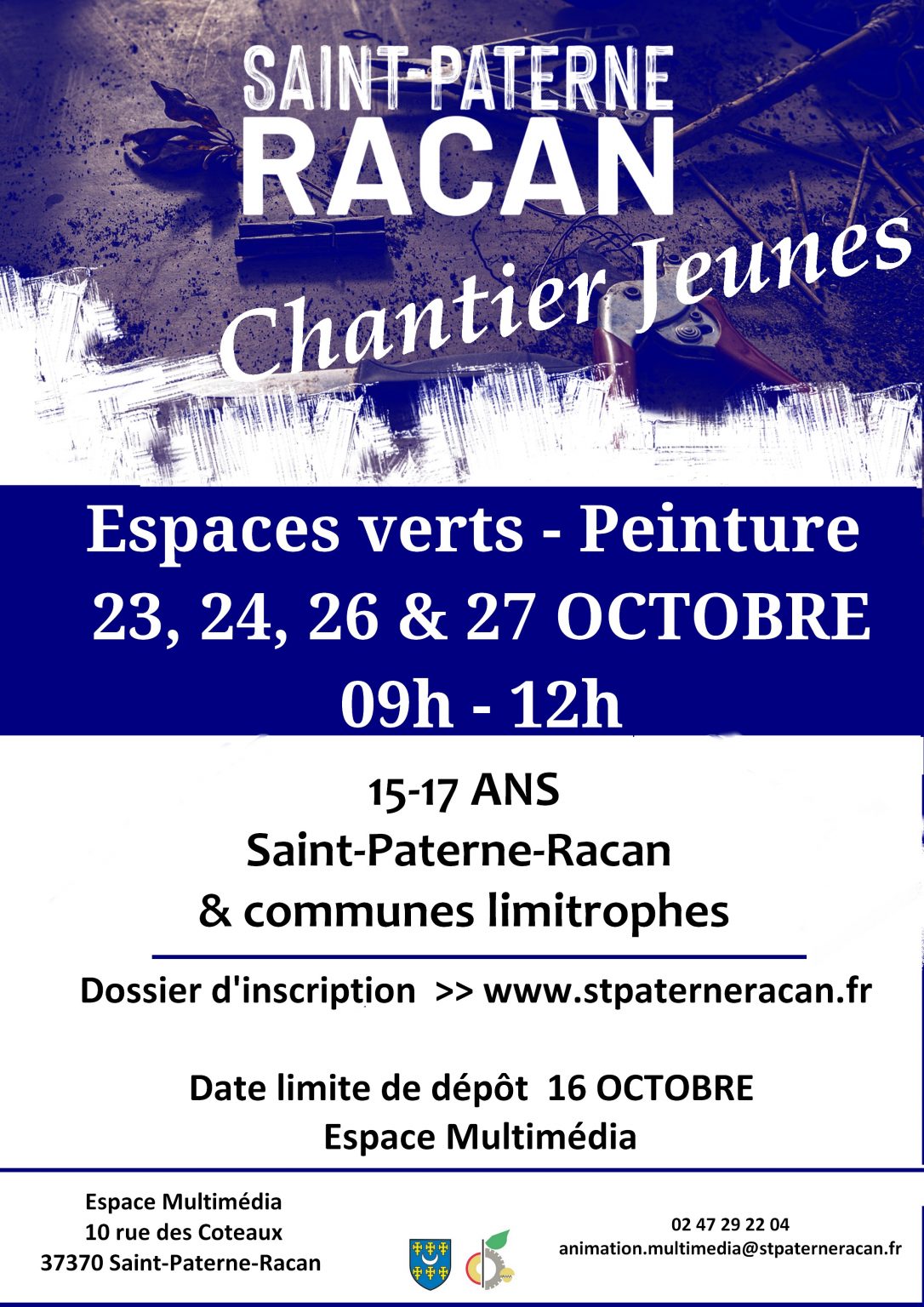 Chantier Jeunes - Octobre 2025 - Saint Paterne Racan